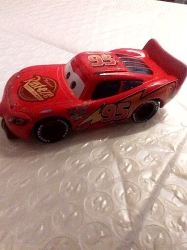 DISNEY PIXAR Cars Diecast Red #95 Lightning McQueen Rust-Eze Mattel Toy ...