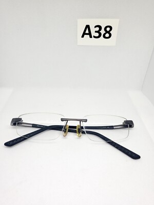 NIKE MILO 001 51-16 145 BLACK RIMLESS EYEGLASSES 1438 | eBay