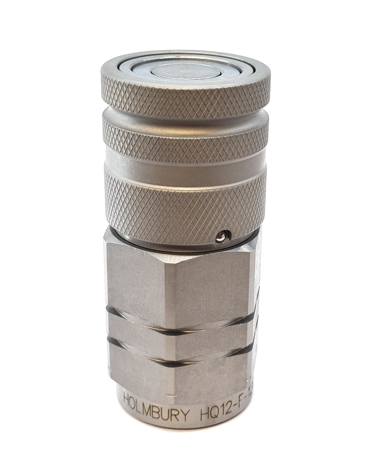 Holmbury Hydraulic Flat Face Quick Release Female Couplers 3/8" 1/2" 3/ ...