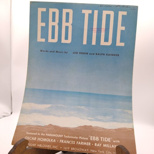 Vintage Sheet Music, Ebb Tide by Leo Robin and Ralph Rainger, Popular ...