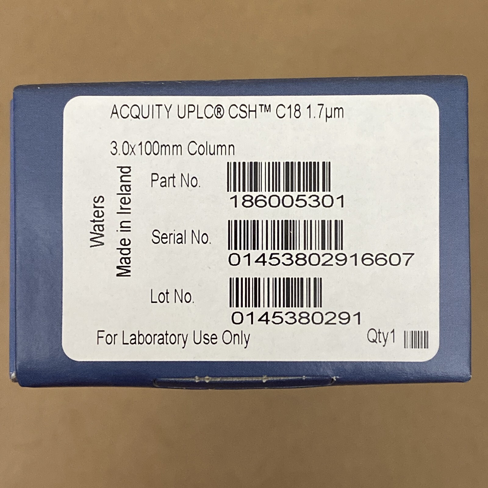 - Waters 186005301 ACQUITY UPLC CSH C18 Column 130Å 1.7 µm 3x100mm for ...