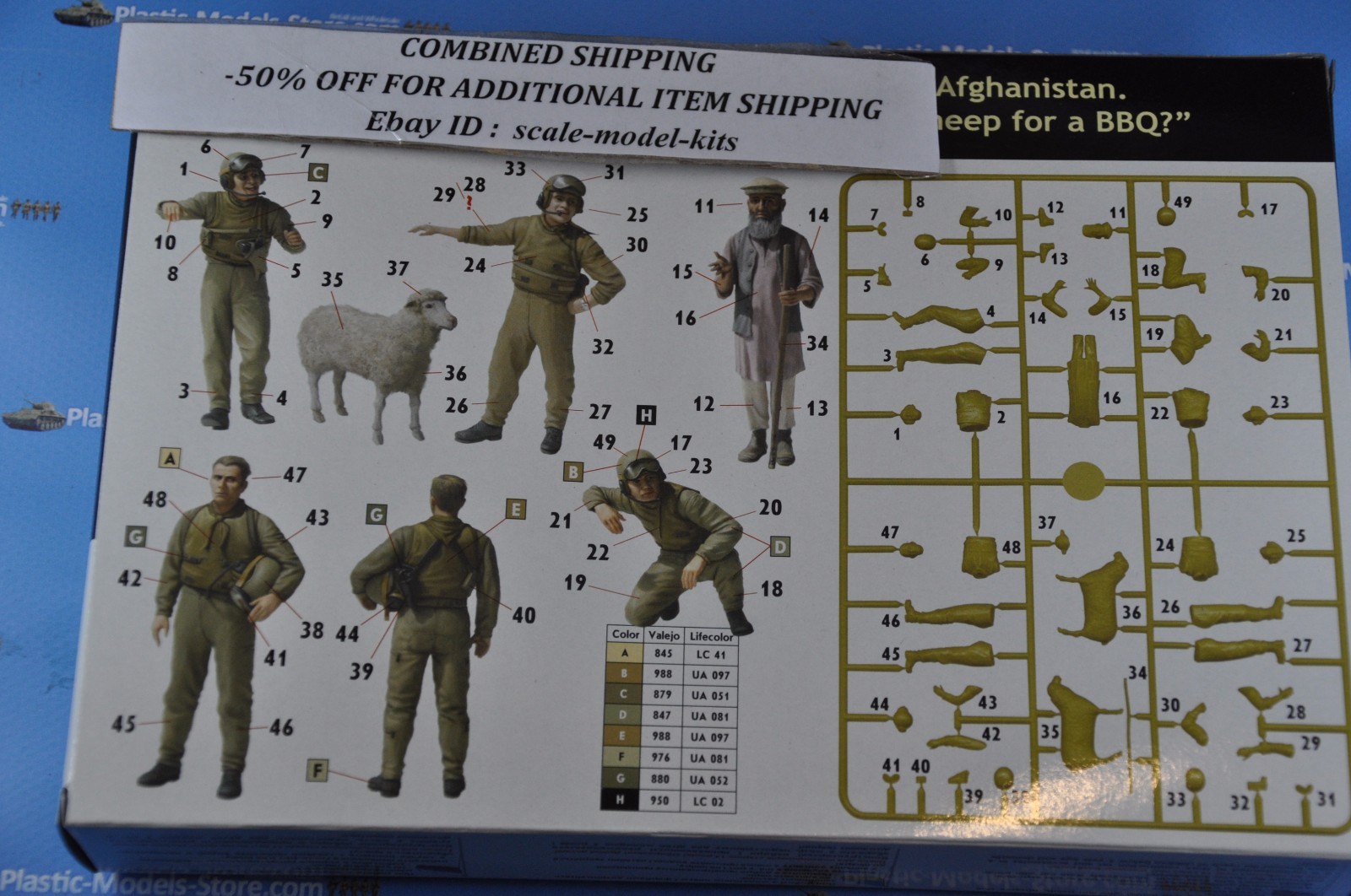 SCALE MODEL KIT MODERN US TANKMEN IN AFGHANISTAN 5 FIGURES 1/35 MASTER ...