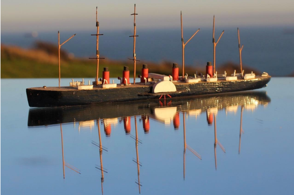 SS GREAT EASTERN ORIGINAL MODEL SHIP 100' to1" BASSETT LOWKE STYLE JOHN ...