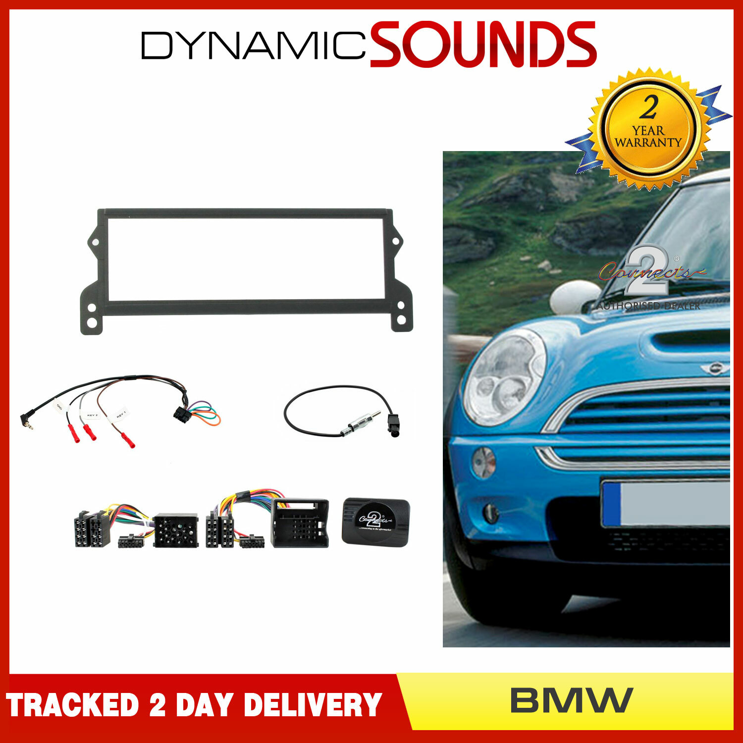 Single DIN Radio Car Stereo Fascia Fitting Kit for BMW Mini R50 R52 R53 ...