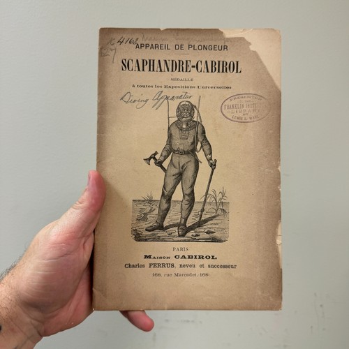 Vtg Scaphandre Joseph Cabirol PARIS EXPOSITION Catalog DEEP SEA DIVING ...