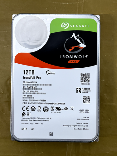 Seagate 12TB IronWolf Pro NAS 3.5" Internal HDD (ST12000NE0008) *READ ...