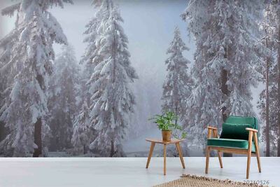 3D Snow Forest Landscape Wall Murals Wallpaper Murals Wall Sticker Wall ...