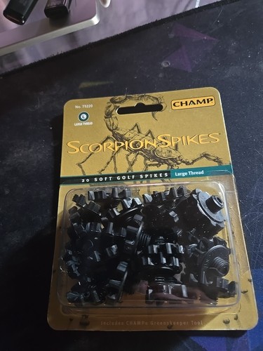 Champ Scorpion Spikes 20 Soft Golf Spikes large thread System No 75230 ...