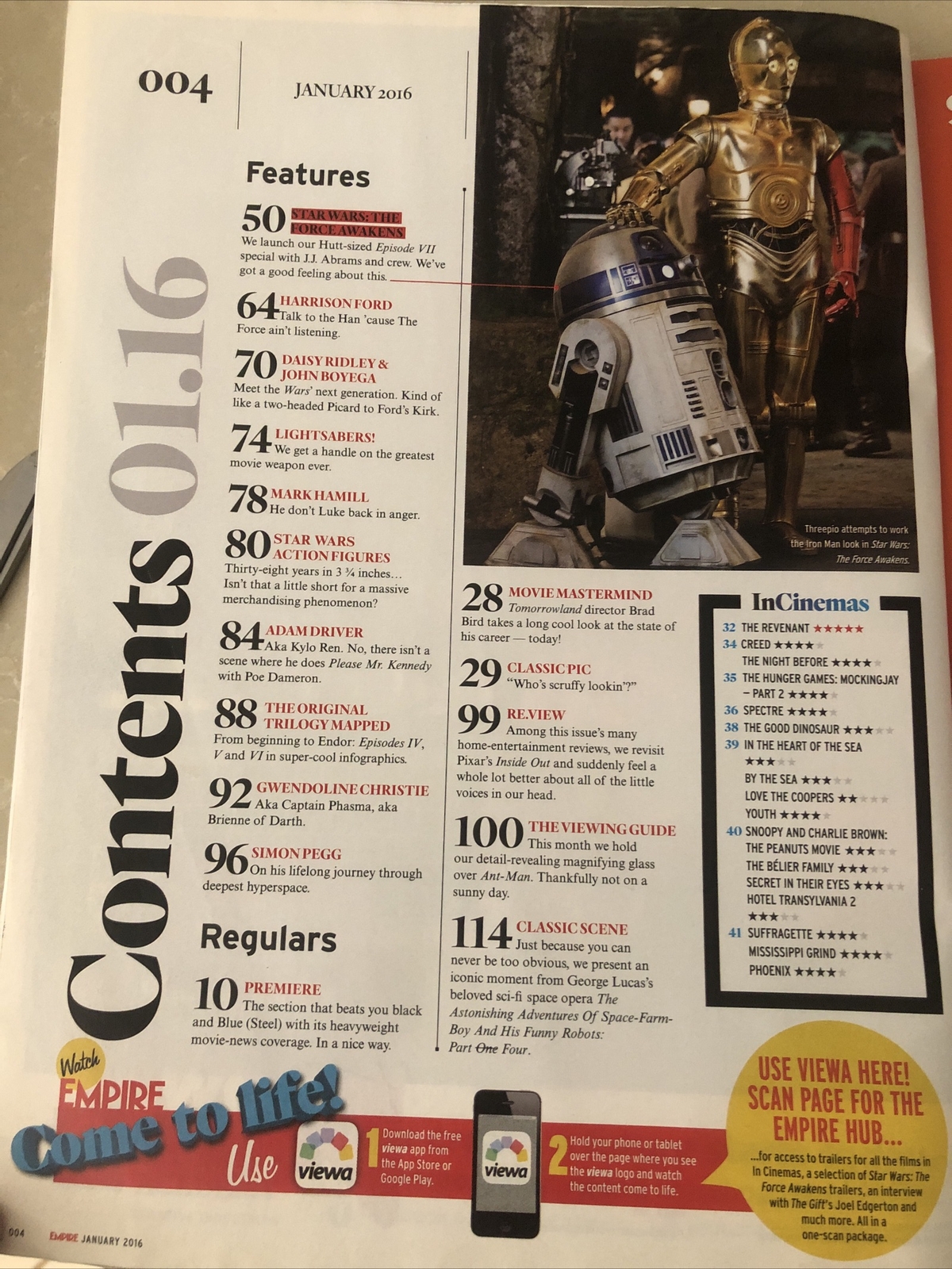 Empire Magazine #178 January 2016 The Force Awakens | eBay