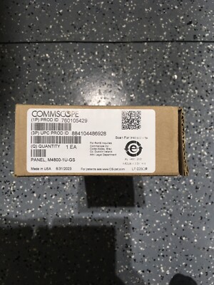 Commscope Systimax 48p Cat6/6A Modular Patch Panel 760105429, M4800-1U ...