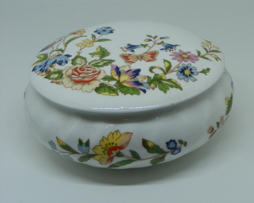 AYNSLEY COTTAGE GARDEN DESIGN BONE CHINA LIDDED TRINKET BOX | eBay UK