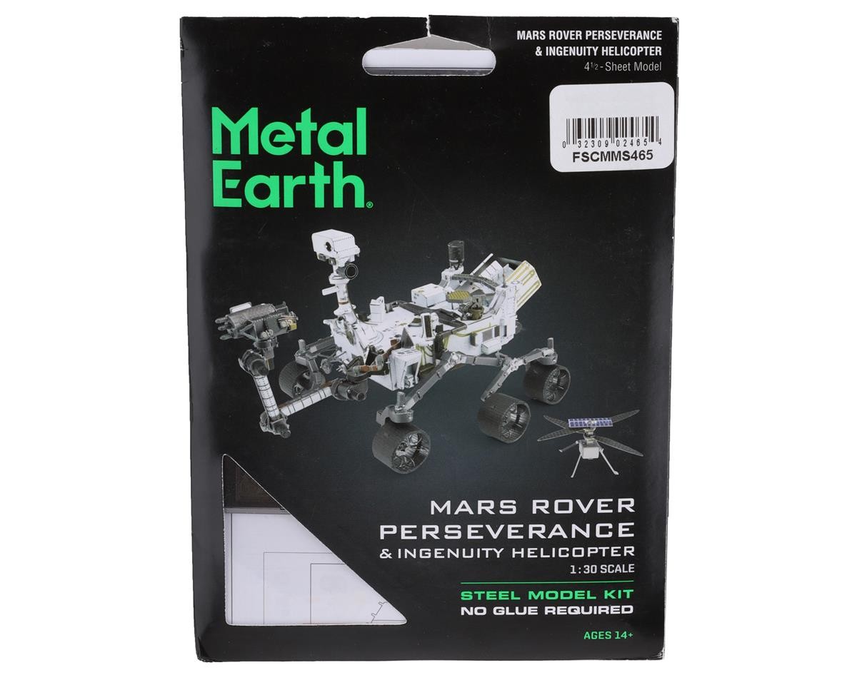 Fascinations Mars Rover Perseverance & Ingenuity Metal Laser Cut Model ...