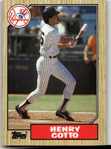 Henry Cotto 1987 Topps Baseball New York Yankees | eBay