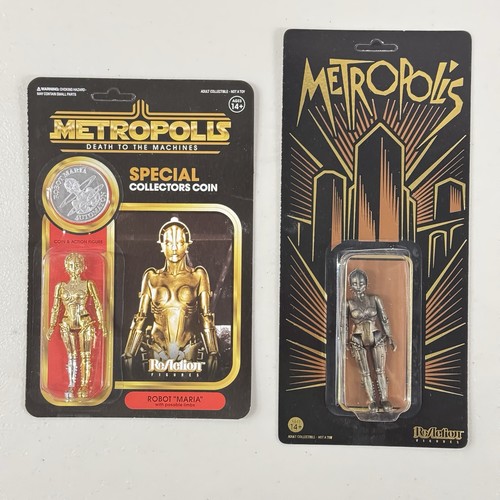 Super 7 Reaction Metropolis Maria Lot Of 2 NEW MINT ON SEALED CARD SDCC ...