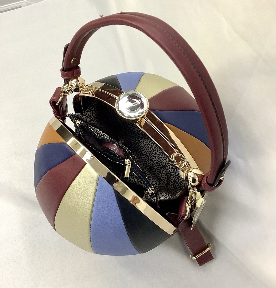 Beach Ball Purse NWT With Shoulder & Hand Strap With Decorative Clasp ...