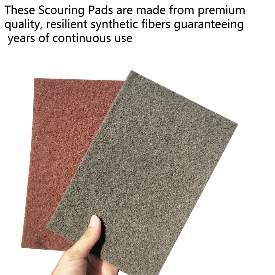 Premium 10 Pack 6" x 9" General Purpose Scuff Pads - Scuffing, Scouring ...