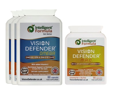 VISION DEFENDER GENERAL MACULAR EYE-HEALTH BUNDLE - MAC & Omega (90 ...