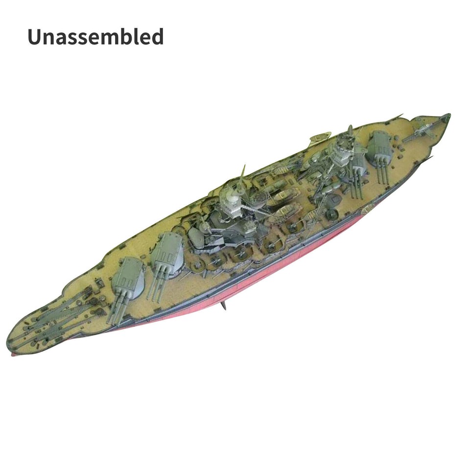 1/250 Diecast US NAVY USS Arizona BB-39 Battleship Paper Model Ship ...
