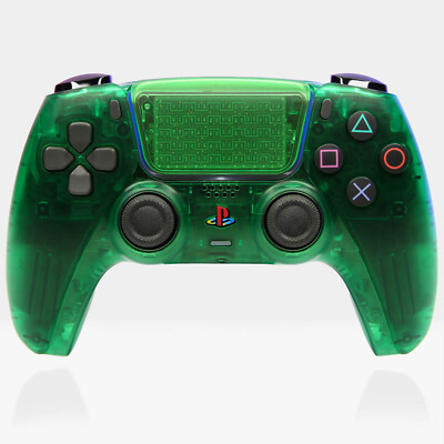 PS2 Emerald Killscreen Clear Green Retro PS5 Sony DualSense Controller ...