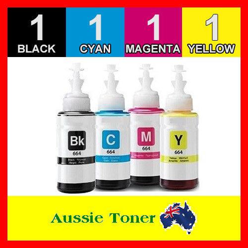 4x Generic T664 Ink Bottles for Epson Workforce ET16500 ET4500 ET4550 ...