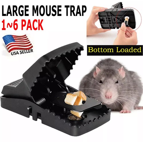 1-4pcs LARGE Mouse Traps Rat Mice Rodent Killer Snap Trap Reusable ...