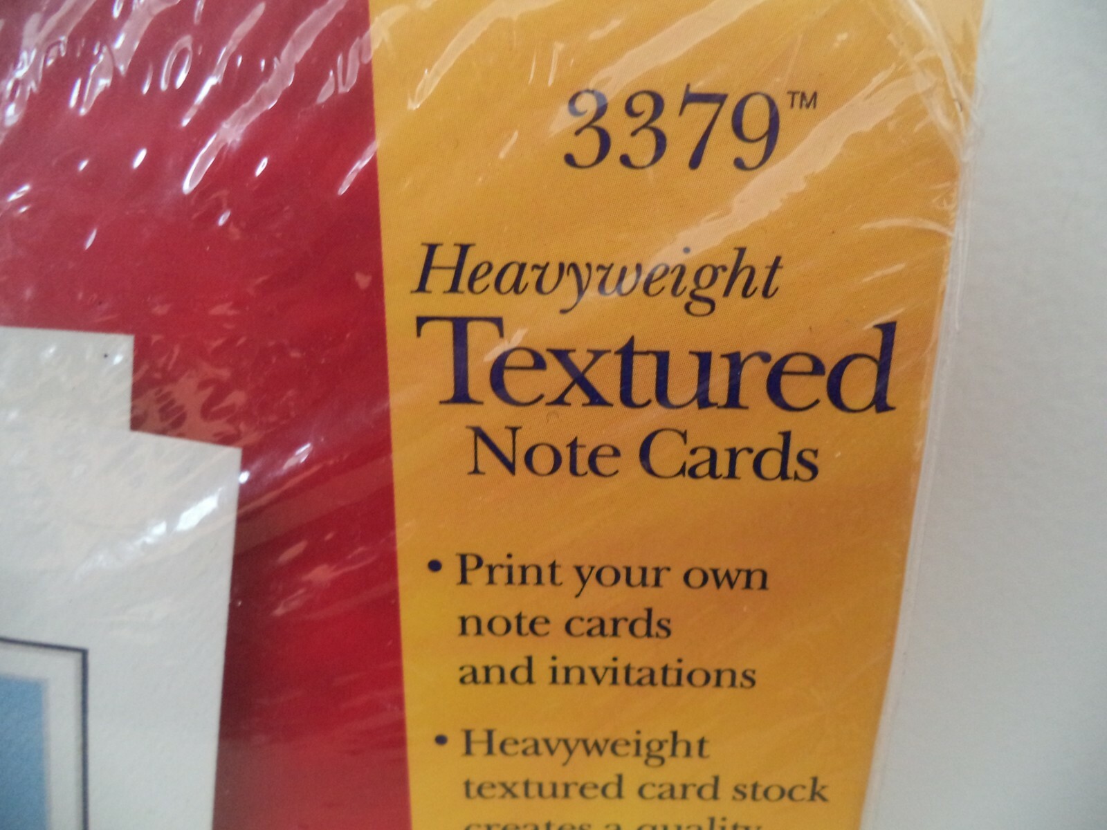 Avery 3379~Ink Jet Heavyweight Textured Note Cards~50 Cards & Envelopes ...