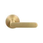 Ikonic Oslo Brushed Brass Passage Lever Set , Suits door thickness 35 ...