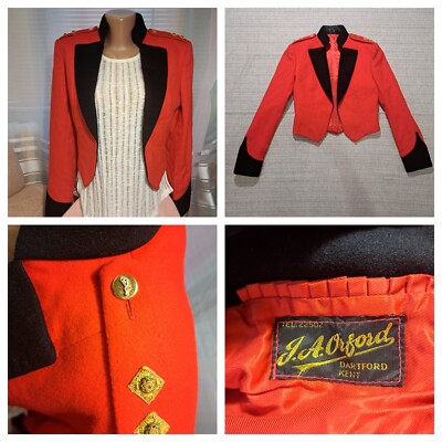 Genuine British Army 1980s Red Mess Dress Jacket Staff Sergeant by J.A ...