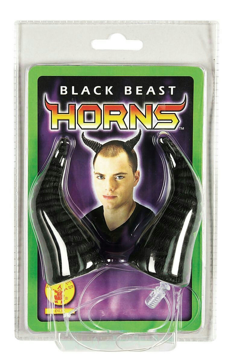 Black Beast Horns Demon Devil Costume Accessory | eBay
