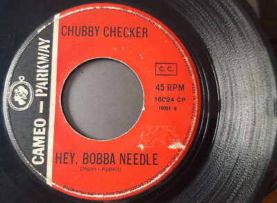 CHUBBY CHECKER SPREAD JOY / HEY, BOBBA NEEDLE ORIG GREEK 45' CAMEO 1964 ...
