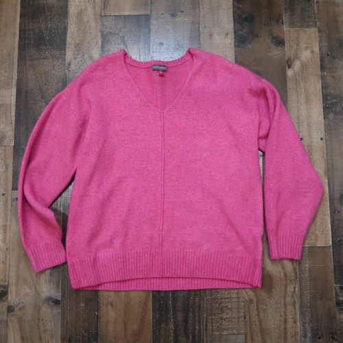 VINCE CAMUTO Sweater Barbie Pink V-Neck Cozy Paradox Womans Small | eBay