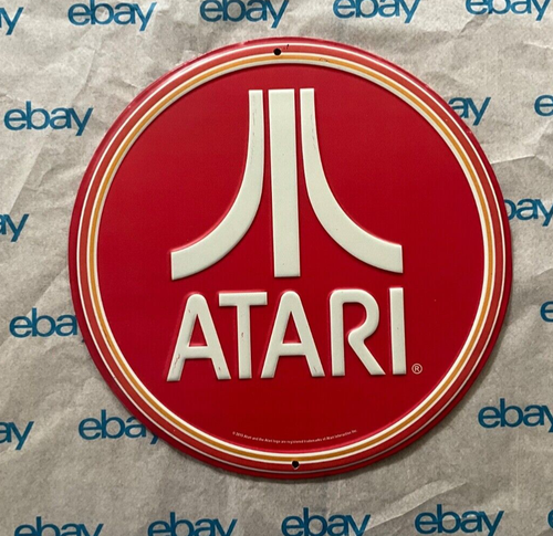 10” Atari Log Metal / Tin sign - Very Cool Retro Old School Sign ...