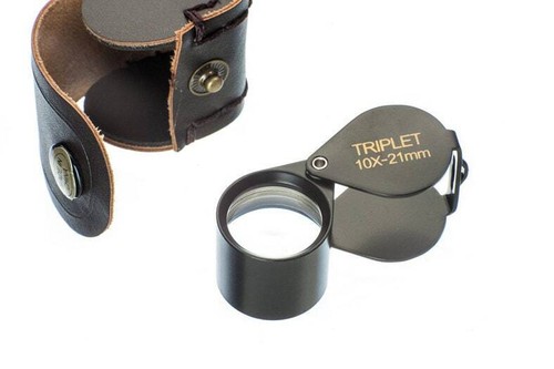 10x21MM Triplet Professional Jewelers's Loupe, Black Round Body | eBay