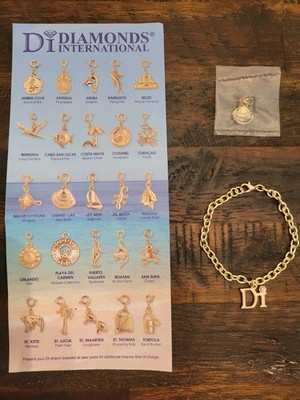 New Diamonds International Charm Bracelet with Charm - Grand Turk. Free ...