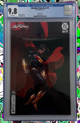 Absolute Superman #8 | Cover B Clayton Crain Card Stock Variant | CGC 9 ...