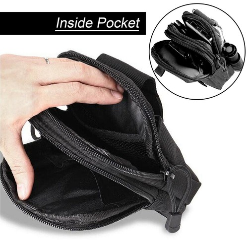 Tactical Waist Belt Bag Camping Military Molle Small Pouch Wallet Bum ...