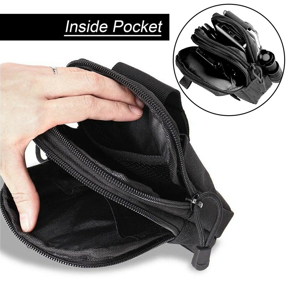 Tactical Waist Belt Bag Camping Military Molle Small Pouch Wallet Bum ...