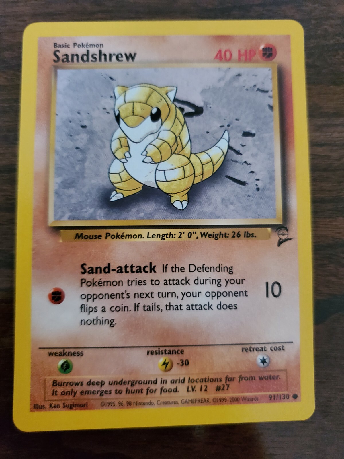 Sandshrew 2000 Base Set 2 #91/130 Base Price Guide - Sports Card Investor