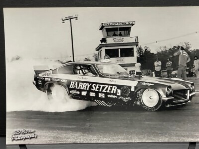 VRHTF NHRA VINTAGE "PAT FOSTER BARRY SETZER" FUNNY CAR @ ETOWN" 4" x 6 ...