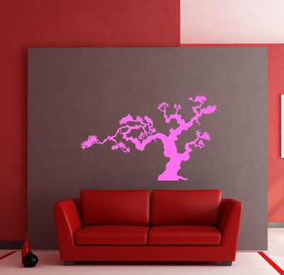 Japanese Bonsai Tree Nature Decor Japan Island Wall Sticker Vinyl Decal ...