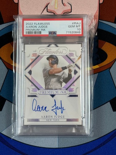2022 Panini Flawless Aaron Judge Premium Ink AUTO PSA 10 GEM MT POP 2 ...