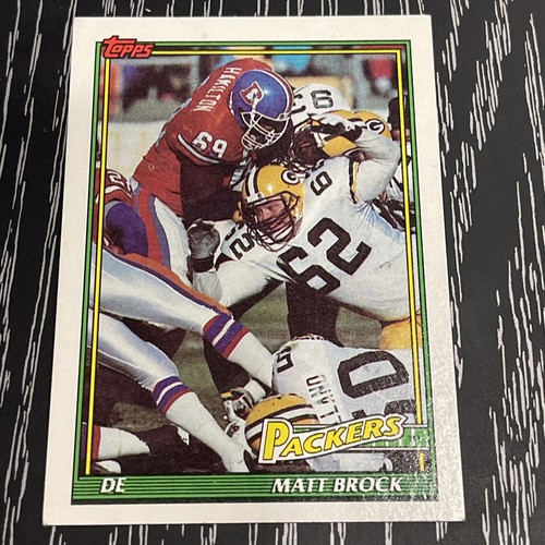 1991 Topps #459 Matt Brock RC Green Bay Packers | eBay