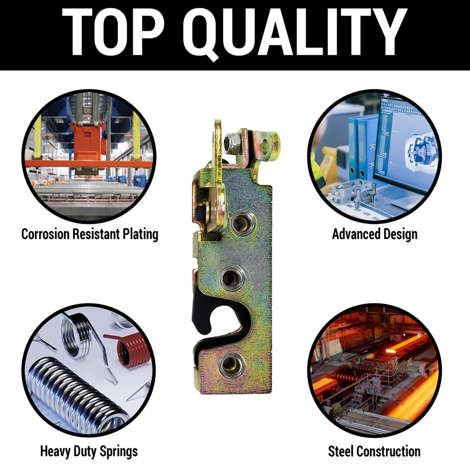 Autoloc Small Slimline Locking Bear Claw Jaw Car Door Latch Set w ...