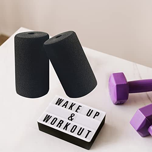 2Pcs Foam Foot Pads Rollers for Home Gym Exercise Machine Equipments | eBay