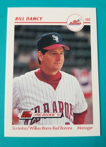 1991 Line Drive Pre-Rookie AAA #499 Bill Dancy Scranton/Wilkes-Barre ...