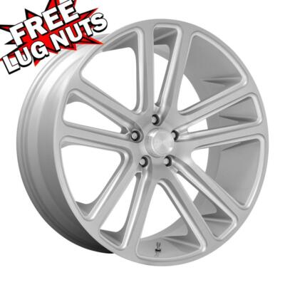 24 inch 24x10 DUB 1PC S257 FLEX SILVER BRUSHED wheel rim 6x135 +30 | eBay