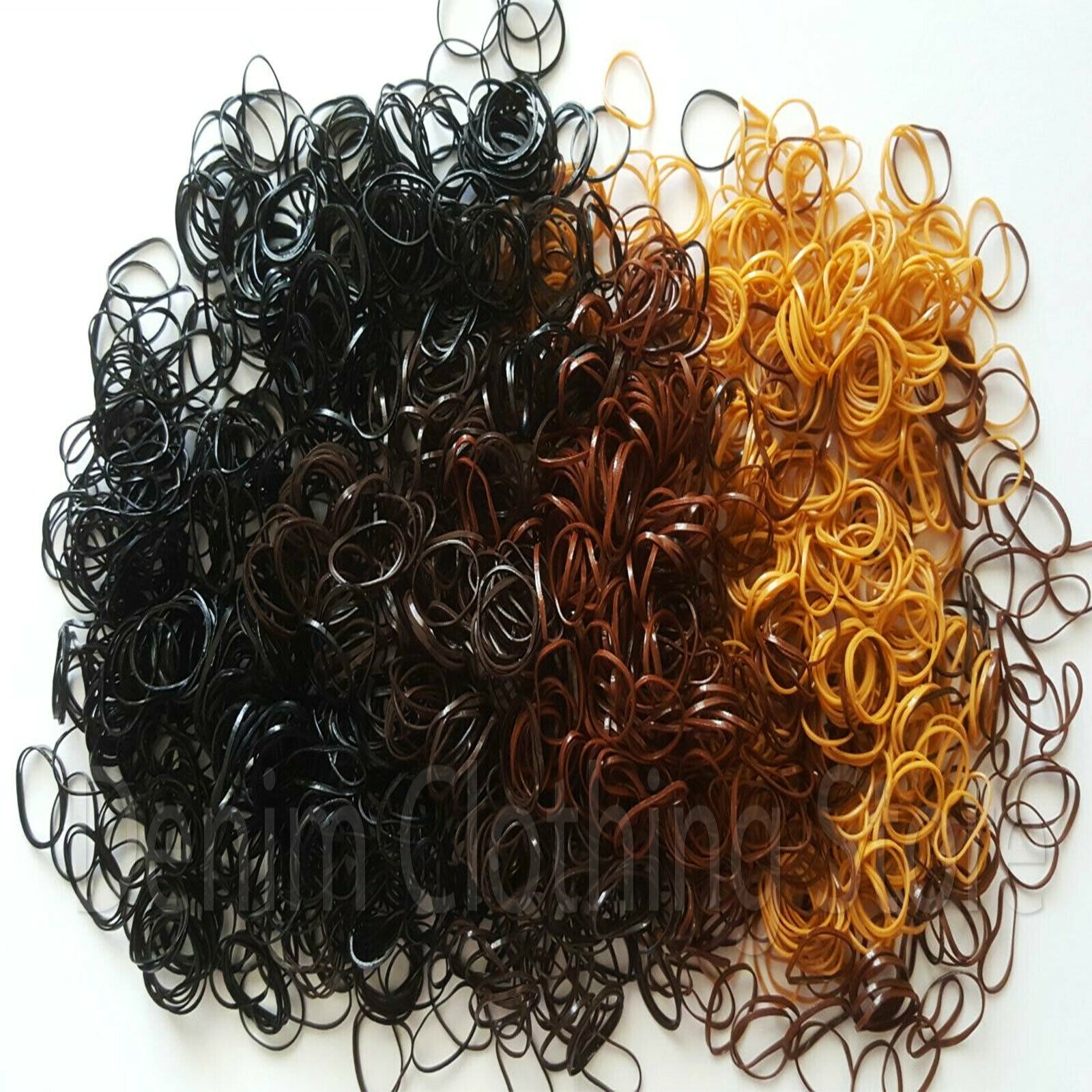 Lot of 2000 Baby Girl Kid Tiny Small Rubber Elastics Bands Hair Ties Up ...