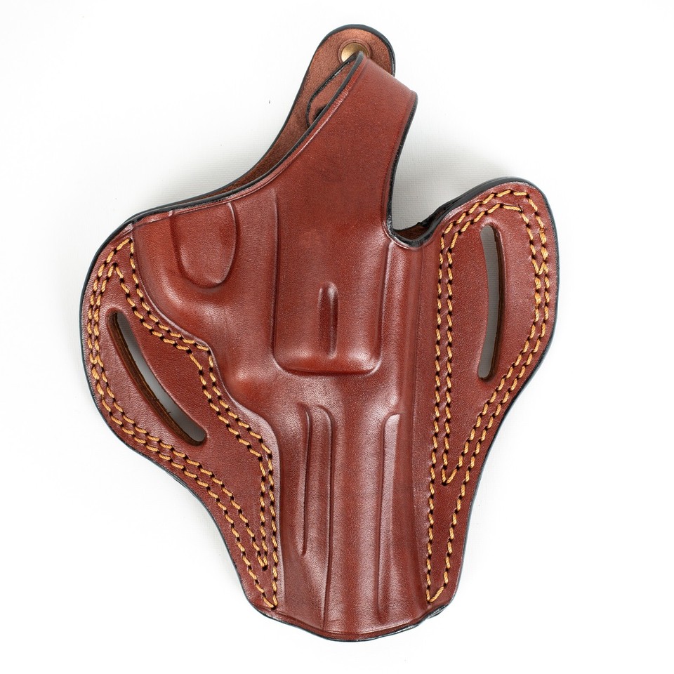 For Smith and Wesson 357 Magnum 38 Special 4 inch Revolver Leather Gun ...