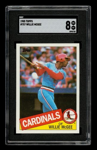 1985 Topps Set-Break #757 Willie McGee SGC 8 NM MT | eBay