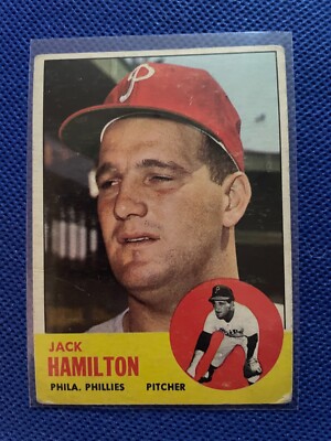 1963 topps # 132 JACK HAMILTON | eBay